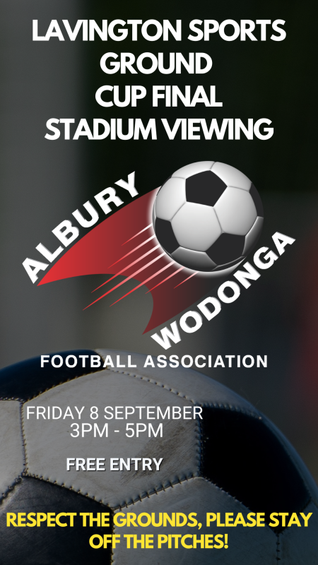 AWFA 2023 Cup Final Stadium Viewing – Albury Wodonga Football ...